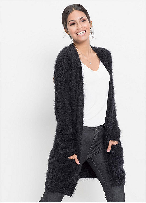 Fluffy Longline Cardigan by bonprix | bonprix