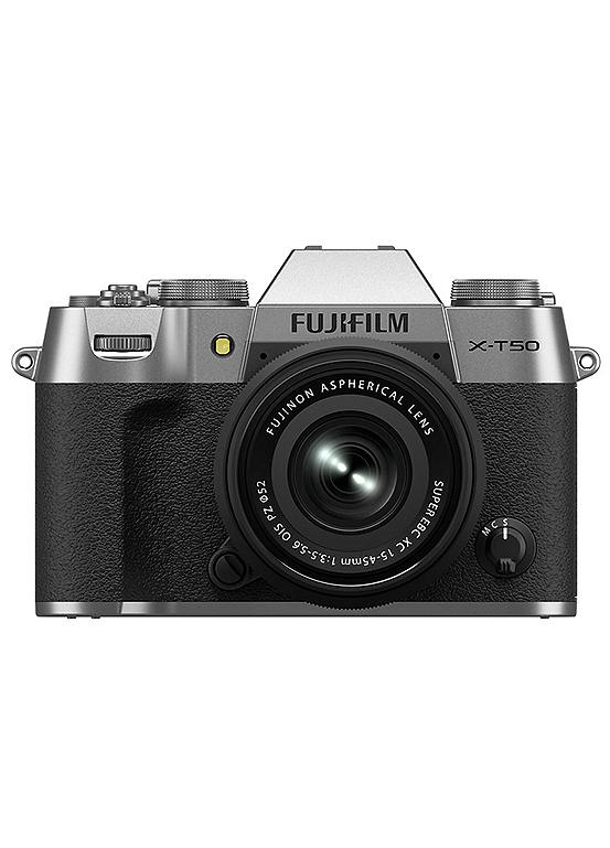 Fujifilm X-T50 Mirrorless Digital Camera XC15-45mm PZ Lens Kit - Silver | bonprix