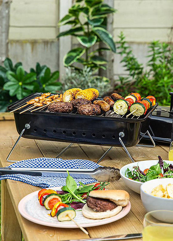 George Foreman Black Toolbox Charcoal BBQ | bonprix