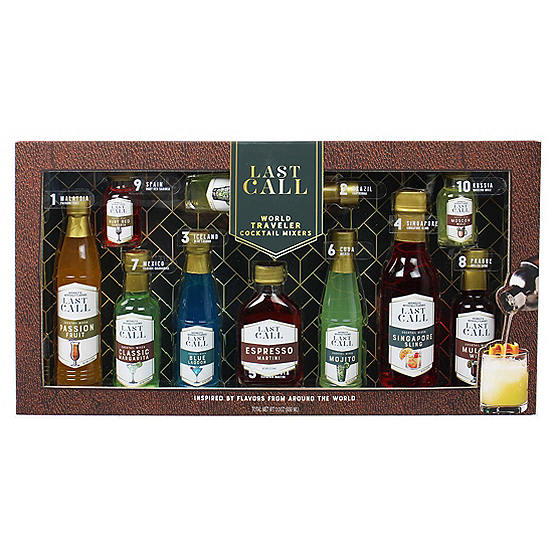 Last Call Around The World Traveller Cocktail Mixers Set 10 Pack | bonprix