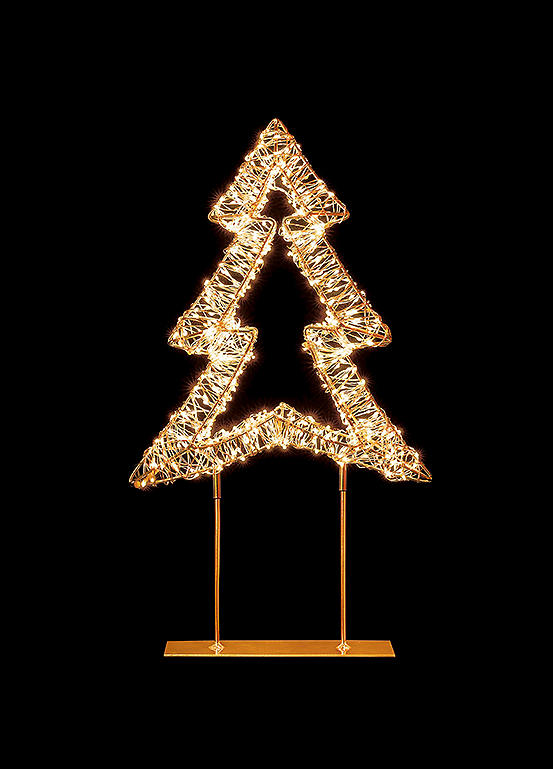 LED Rose Gold Table Top Tree | bonprix