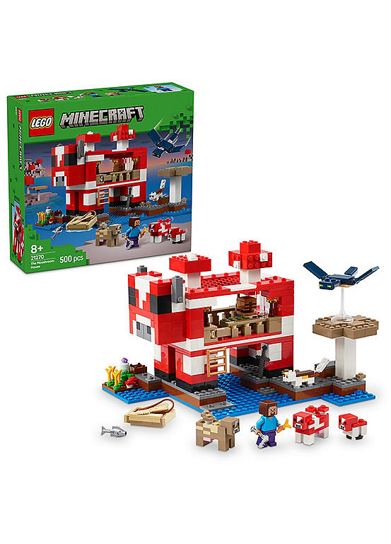 LEGO Minecraft The Mooshroom House Building Toy Set | bonprix