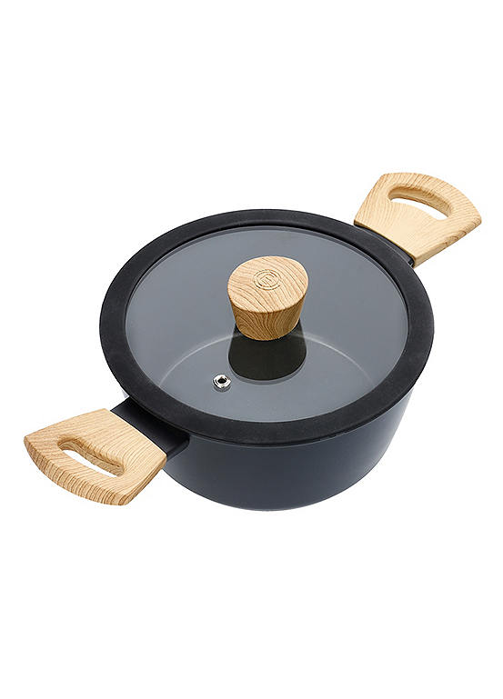 Masterchef 20cm Aluminium Casserole Pot with Lid | bonprix