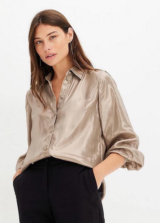 Metallic Satin Blouse by bonprix | bonprix