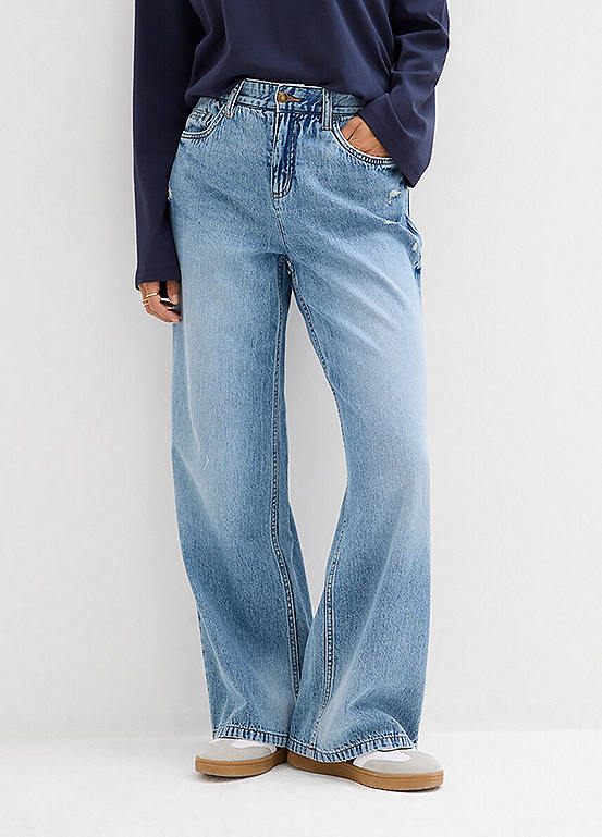 Mid Waist Baggy Jeans by bonprix | bonprix