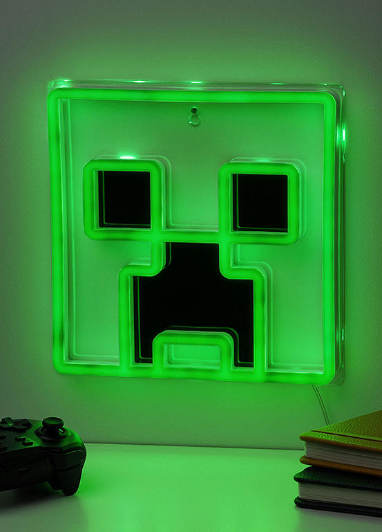 Minecraft Paladone Creeper Wall Mountable LED Neon Light | bonprix