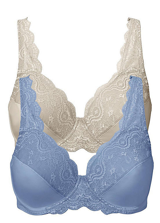 Pack of 2 Lace Bras by bonprix | bonprix