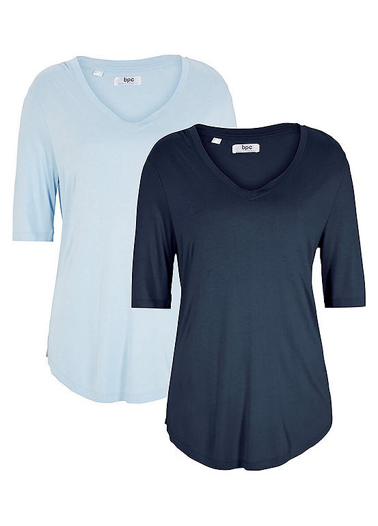Pack of 2 Viscose Tops by bonprix | bonprix