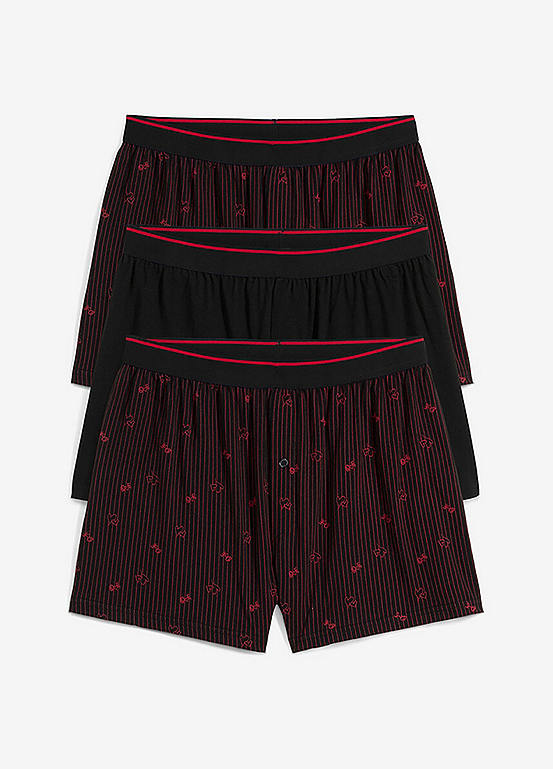 Pack of 3 Fitted Boxers by bonprix | bonprix