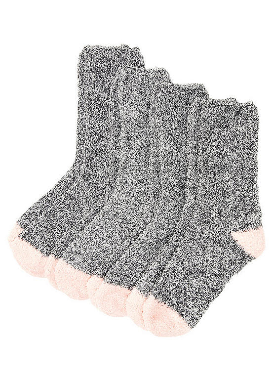 Pack of 4 Pairs of Cosy Socks by bonprix | bonprix