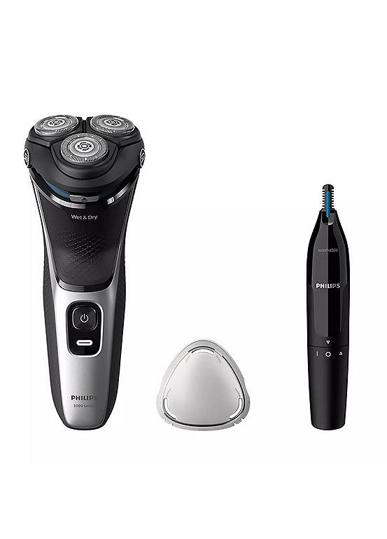 Philips 3000 Series Wet & Dry Electric Shaver with Protection Cap ...