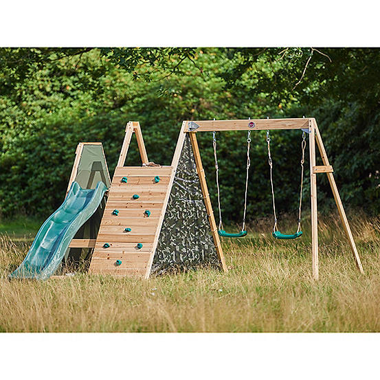 Plum® Climbing Pyramid Wooden Climbing Frame with Swings | bonprix