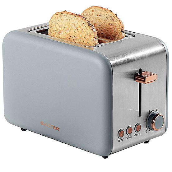 Salter 2-Slice Toaster - Grey & Rose Gold | bonprix
