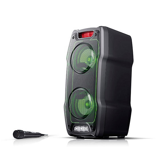 Sharp PS-929 180W Portable Party Speaker System with Bluetooth Music ...