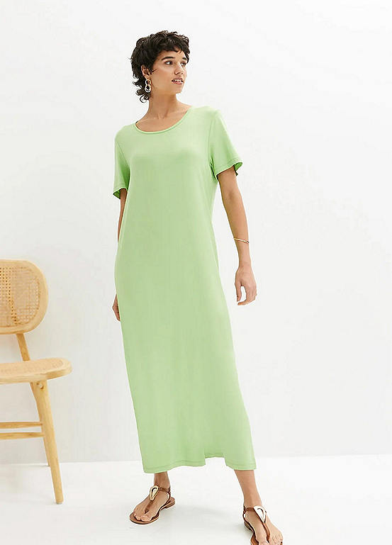 Short Sleeve Jersey Midi Dress at Jonathan Whelchel blog