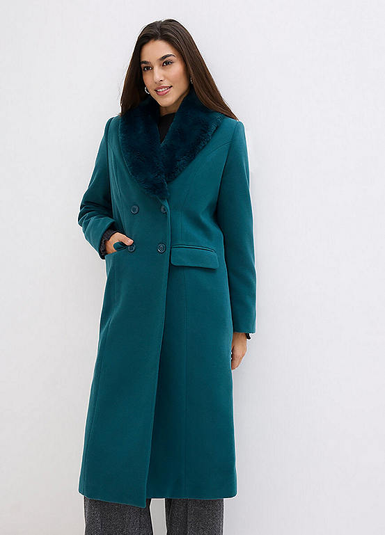 Smart Fur Collar Coat by bonprix | bonprix