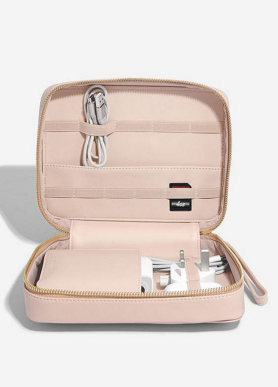 Stackers Blush Pink Cable Tidy Tech Organiser | bonprix