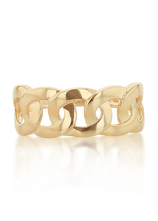 Tuscany Gold 9CT Gold Curb Chain Style Ring | bonprix