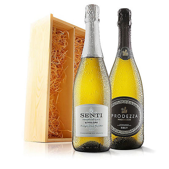 Virgin Wines Luxury Prosecco Duo In Wooden Gift Box | bonprix
