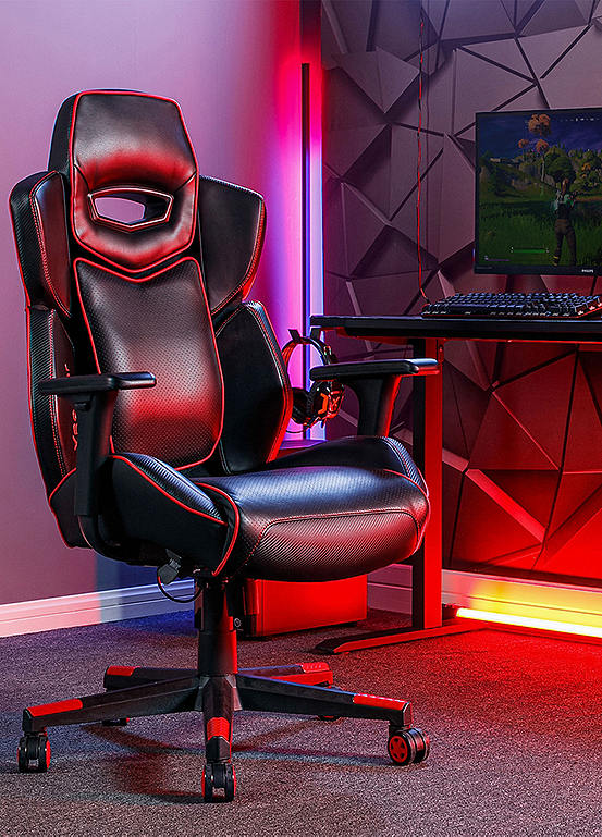 X Rocker Drogon Ergonomic Office Gaming Chair - Red | bonprix