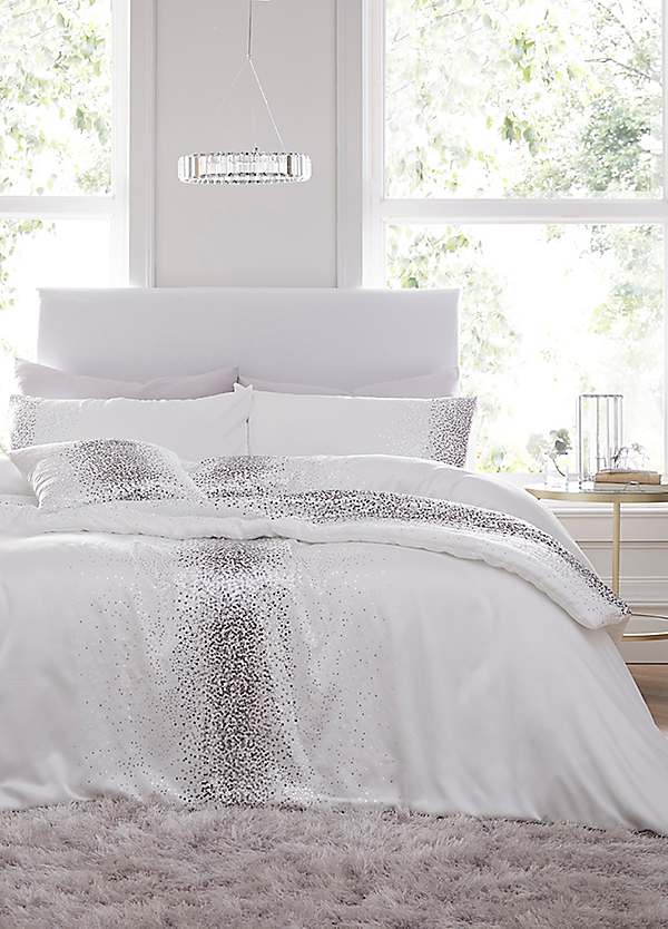 Freemans Home Ombre Sequin Silver Duvet Cover Set bonprix