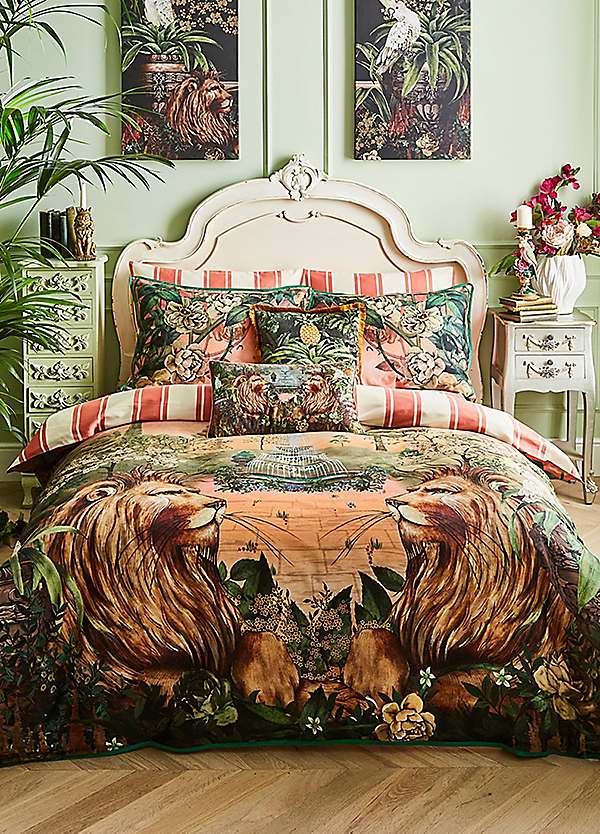 Joe Browns Regal Lion 100 Cotton Sateen 200 Thread Count Duvet Cover Set