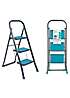 Beldray 3 Step Ladder - Non-Slip Folding Ladder | bonprix