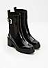 Buckle Strap Mid Calf Chelsea Boots by bonprix | bonprix