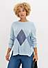 Diamond Pattern Jumper by bonprix | bonprix