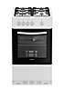 Indesit I5G1KMW 50cm Gas Single Cooker - White | bonprix