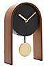 Interval Pendulum Wooden Desk Clock - Black & Gold | bonprix