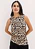 Jersey Leopard Print Sleeveless Top by bonprix | bonprix