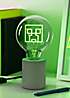 Minecraft Paladone Creeper LED Neon Bulb Lamp | bonprix