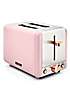 Tower Cavaletto 2 Slice Toaster T20036PNK - Marshmallow Pink & Rose ...