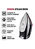 Tower T22032RED Steam Iron with Ceraglide XL Ceramic Soleplate - Red ...