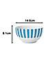Waterside 24 Piece Soft Blue Split Stripe Dinner Set | bonprix