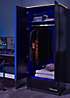 X Rocker Carbon-Tek 2 Door Wardrobe with Drawer & LED Lights - Grey ...